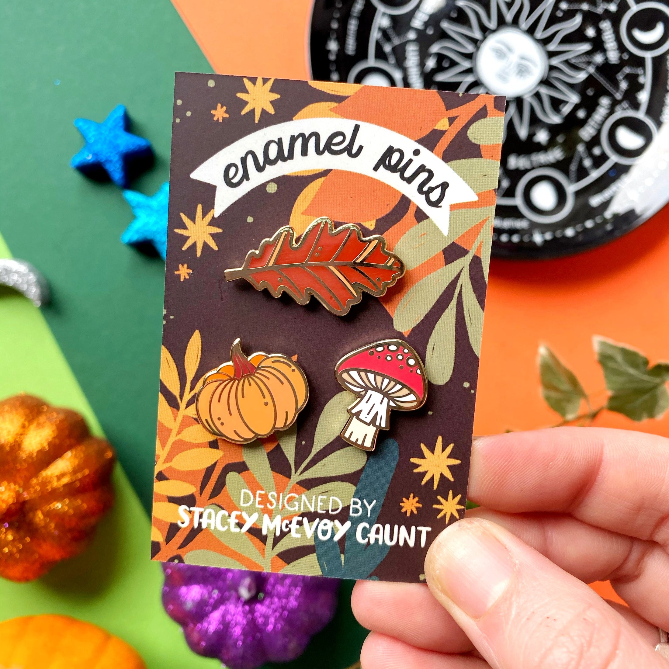 Autumn Enamel Pin Set – Stacey McEvoy Caunt