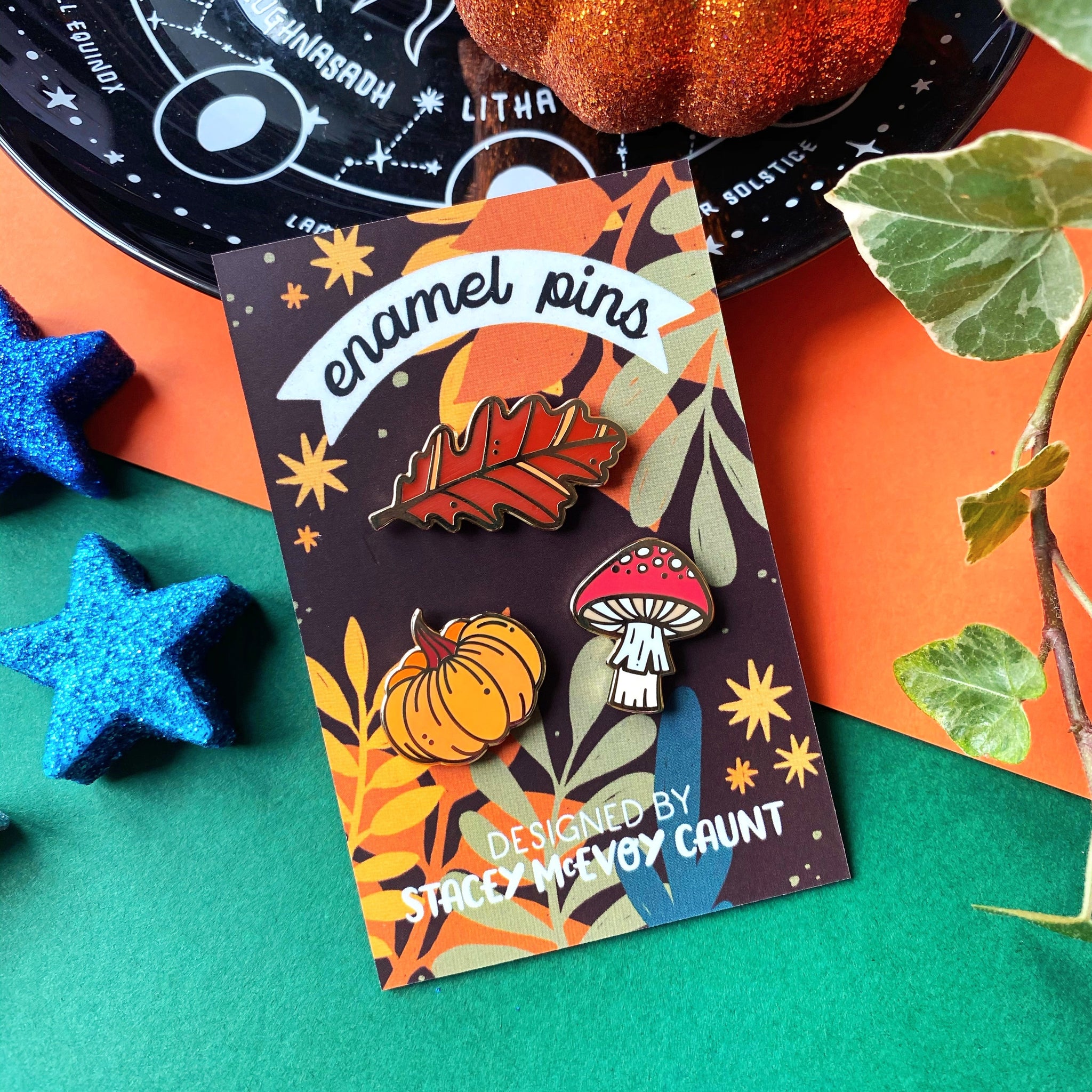 Autumn Enamel Pin Set – Stacey McEvoy Caunt